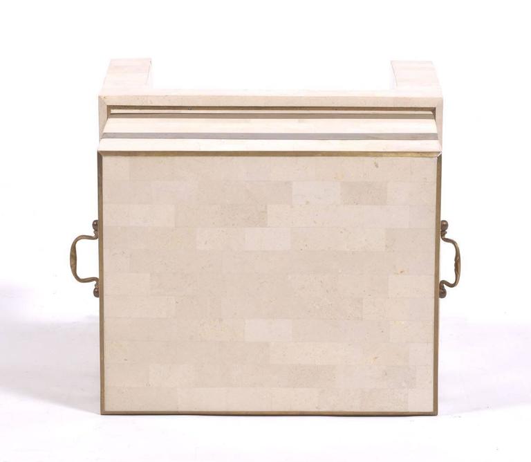 Springer Style Tessellated Stone Box on Stand For Sale at 1stDibs