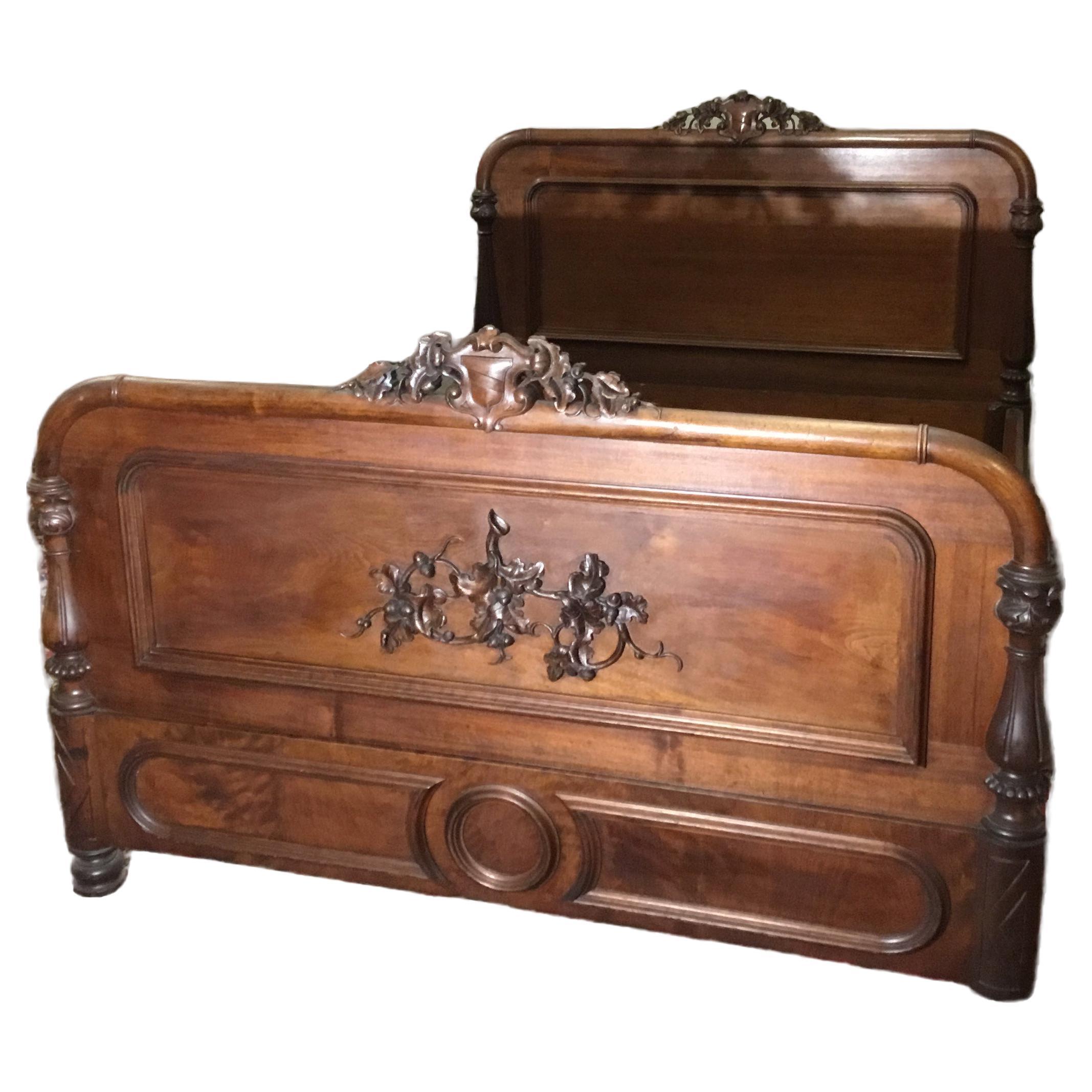 19th Century French Louis XIII Walnut Bedroom Set For Sale at 1stDibs