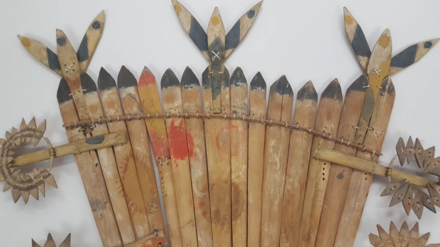 Apache Gahn Mountain Spirit Crown and Dance Wands, circa 1930s at ...