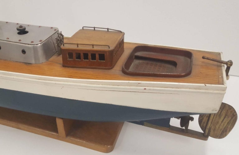 Early 20th Century 'Model' Steam Powered Pond Boat at 1stDibs