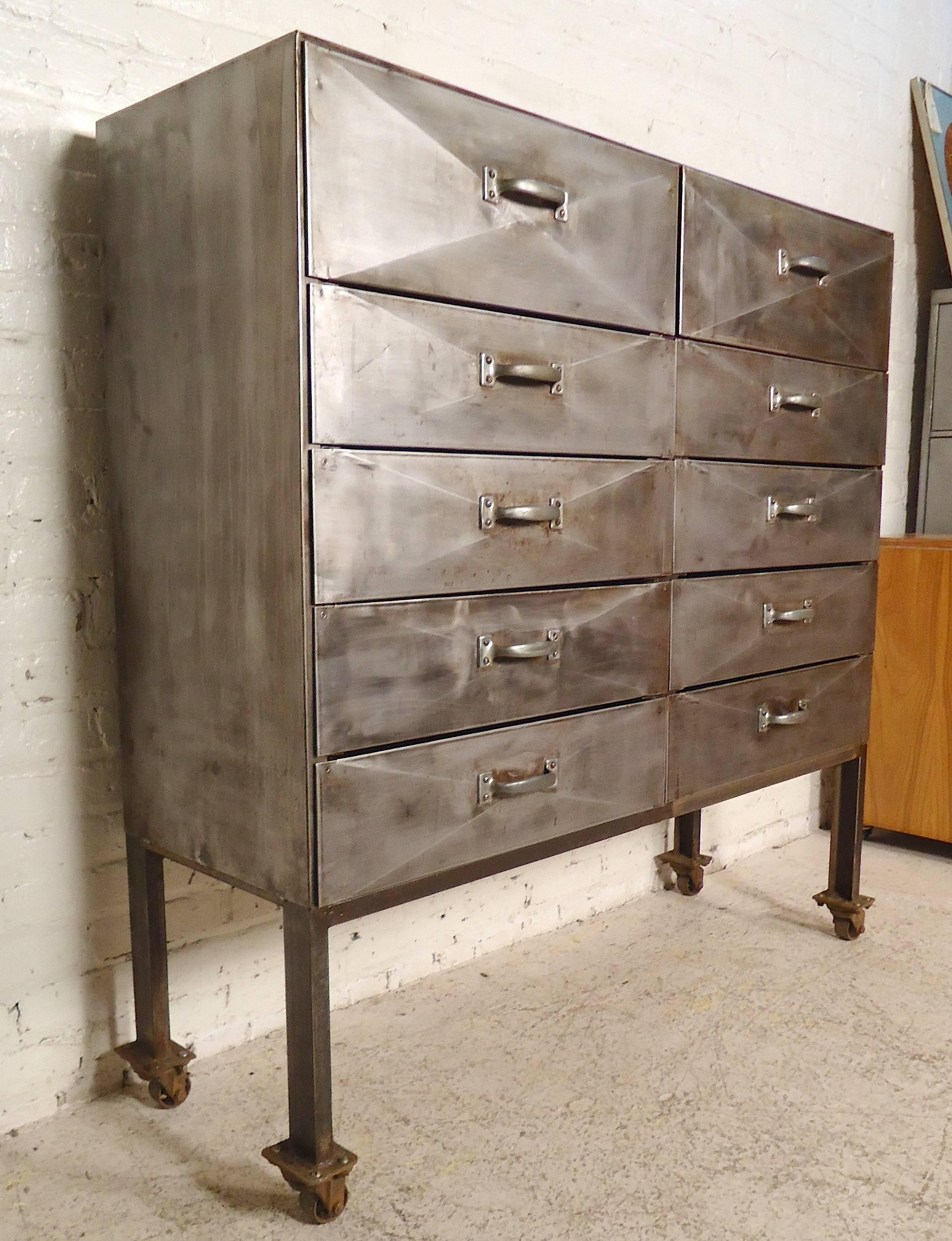 Unique Industrial Ten-Drawer Metal Cabinet For Sale at 1stDibs | metal ...