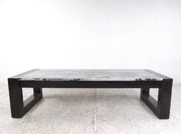 Contemporary Modern Marble-Top Cocktail Table For Sale at 1stDibs ...