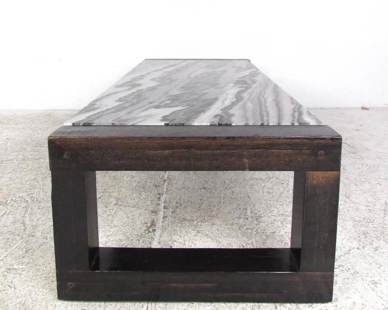 Contemporary Modern Marble-Top Cocktail Table For Sale at 1stDibs ...