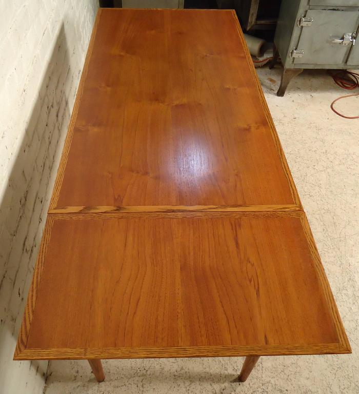 Mid-Century Modern Drop Leaf Desk For Sale at 1stDibs