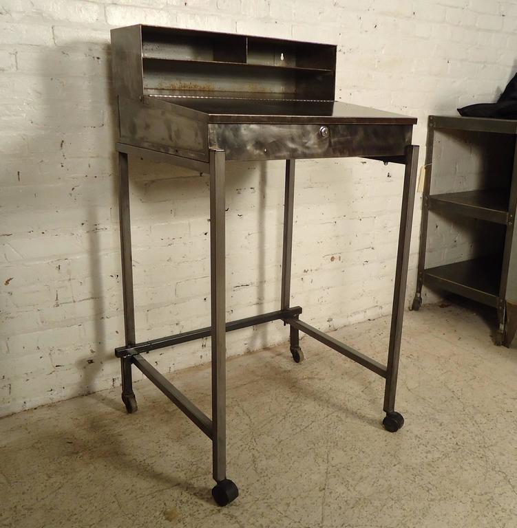 Industrial Metal Mobile Podium or Hostess Stand at 1stDibs | industrial ...