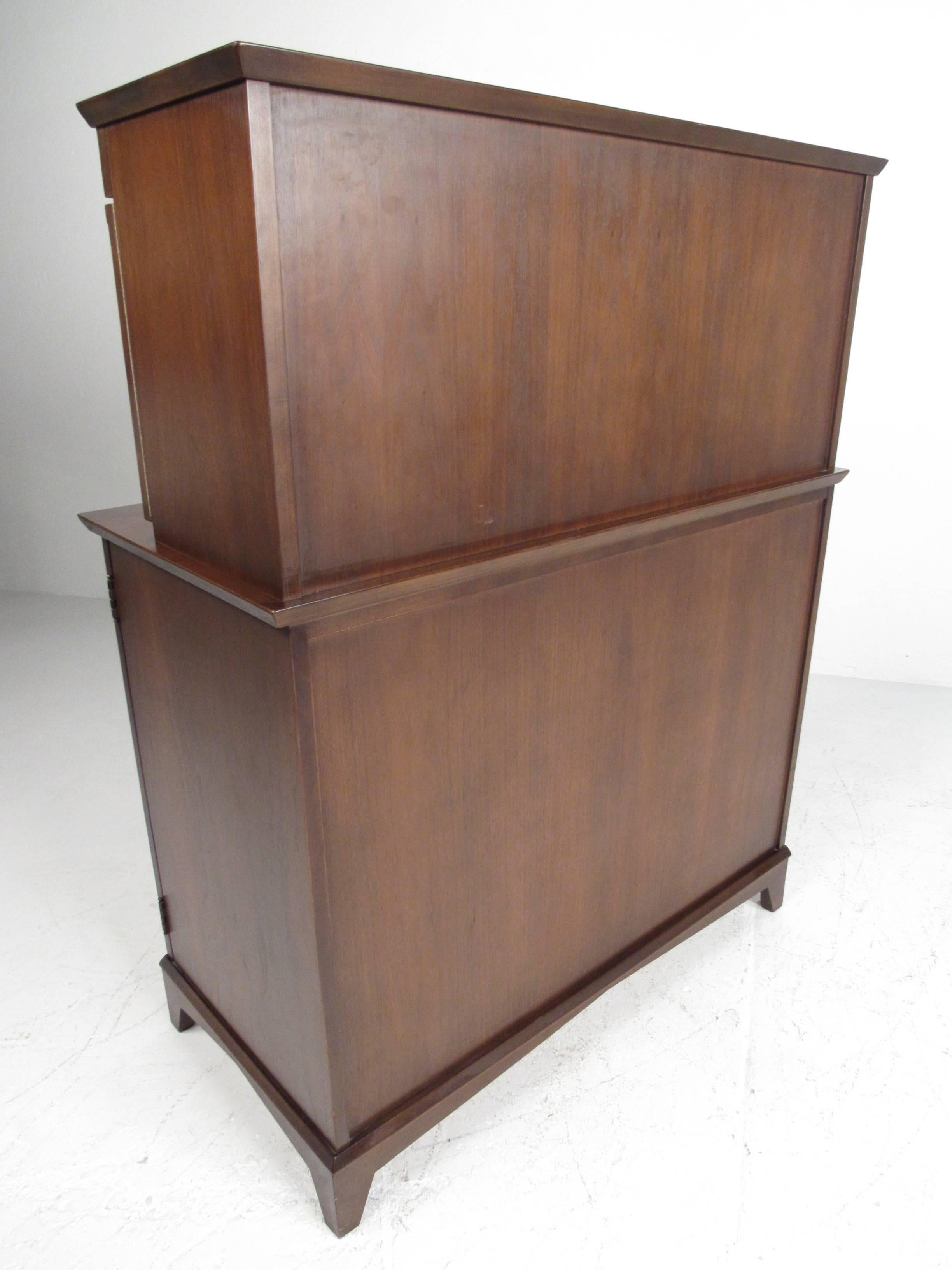 Mid-Century Modern Walnut Dry Bar Cabinet For Sale at 1stDibs | dry bar ...
