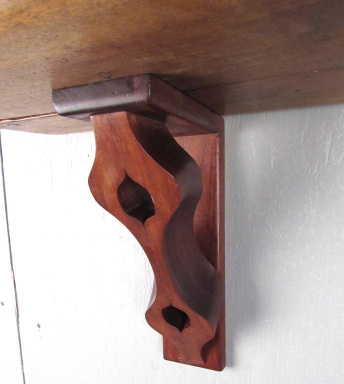 Rustic Modern Tree Slab Wall Shelf For Sale at 1stDibs