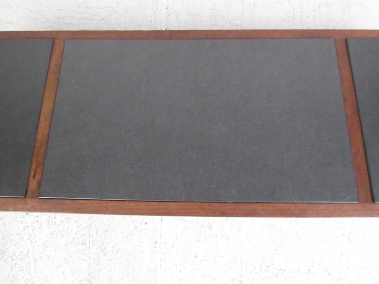 Mid-Century Modern Slate Top Coffee Table For Sale at 1stDibs | vintage ...
