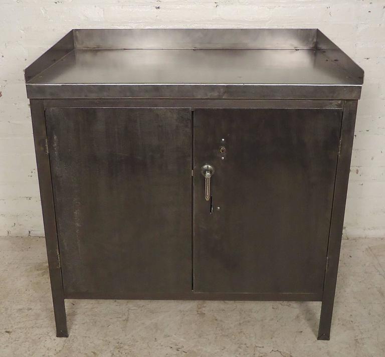Vintage Metal Workstation Cabinet at 1stdibs