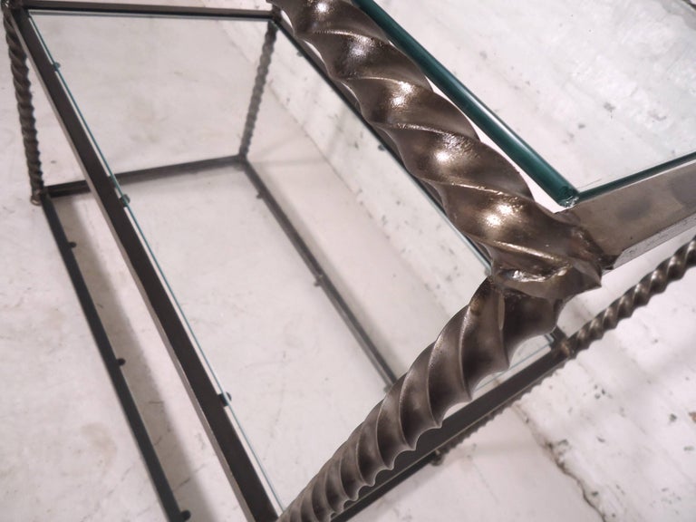 Unique Twisted Metal Table For Sale at 1stDibs | unique serving tables