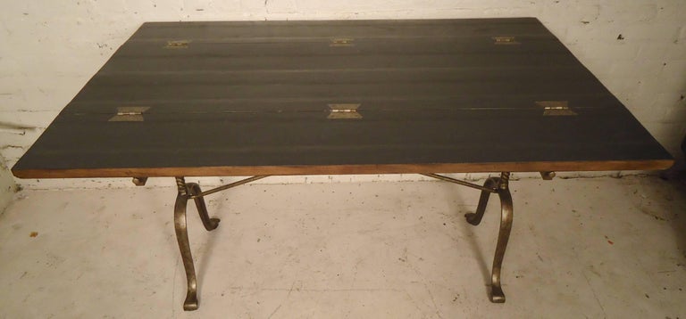 Rustic Style Extending Console or Dining Table at 1stDibs