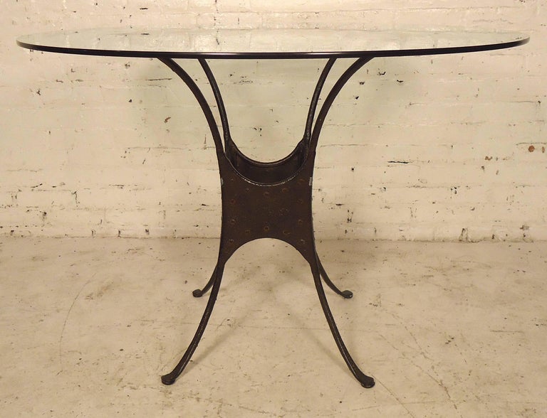 Industrial Style Iron Dining Table For Sale at 1stDibs