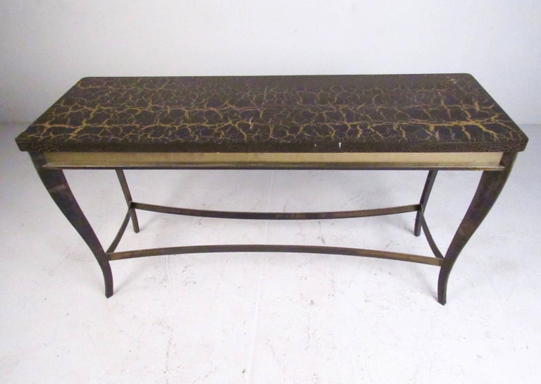 Vintage Modern Decorator Style Console Table For Sale at 1stDibs
