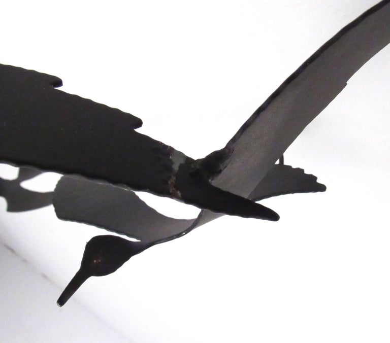 Vintage Modern Metal Wall Art Birds in Flight For Sale at 1stDibs ...