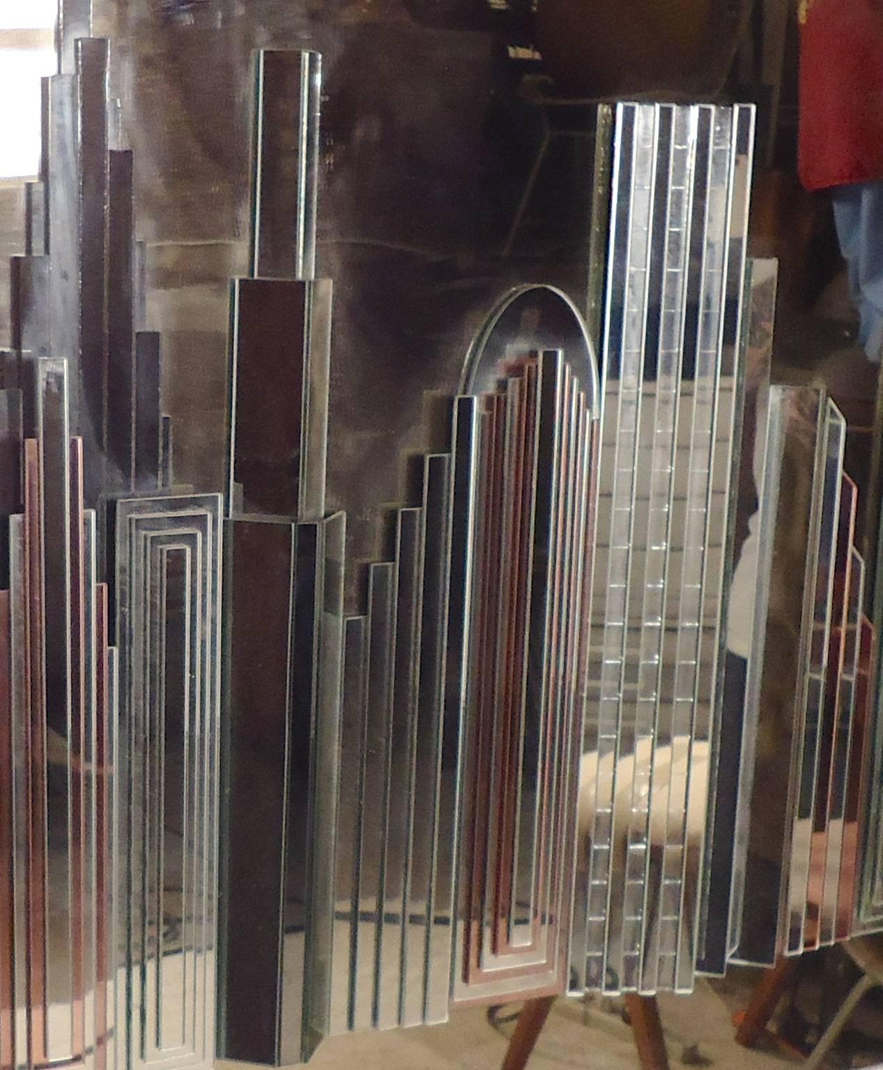 Cityscape Wall Mirror For Sale at 1stDibs | cityscape mirror, mirror ...