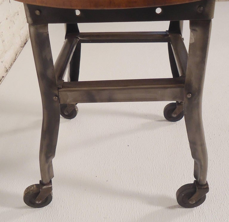Small Industrial Stool For Sale at 1stDibs