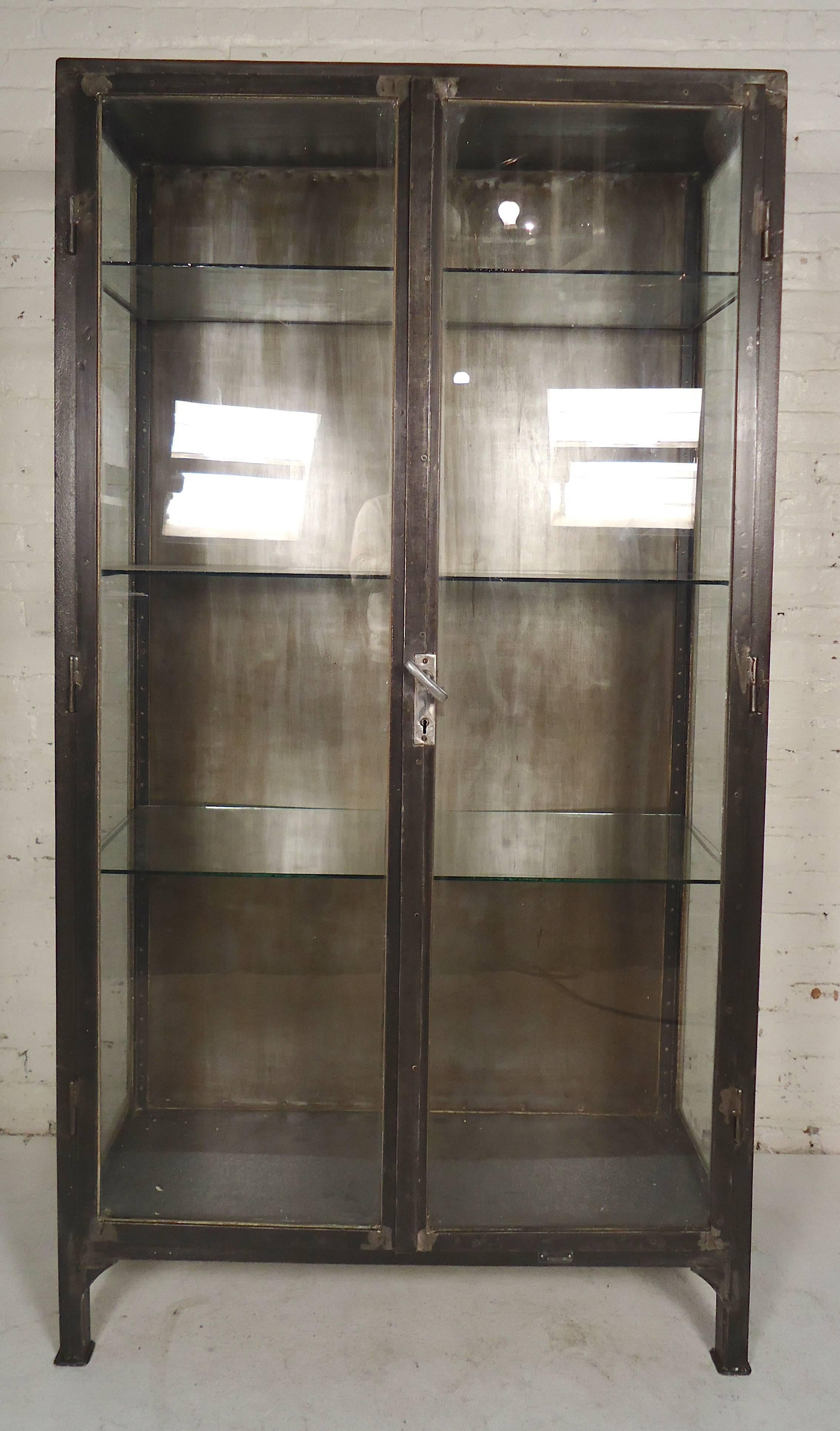 Large Metal Display Cabinet at 1stDibs | large metal cabinet, metal ...