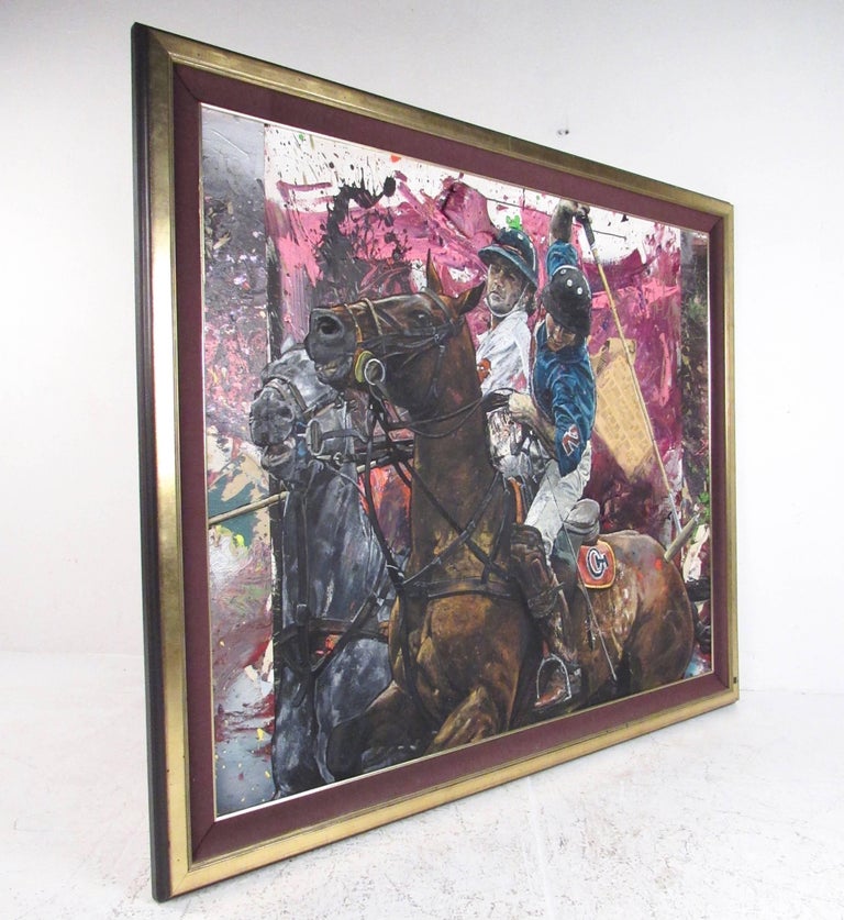Stephen Holland "Polo Brothers" Oil on Canvas Painting For Sale at 1stDibs