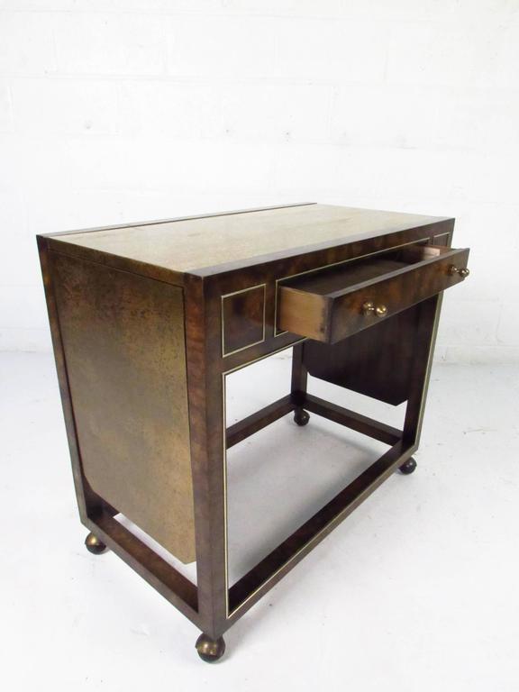 Vintage Service Cart by Mastercraft with Acid-Etched Detail For Sale at ...