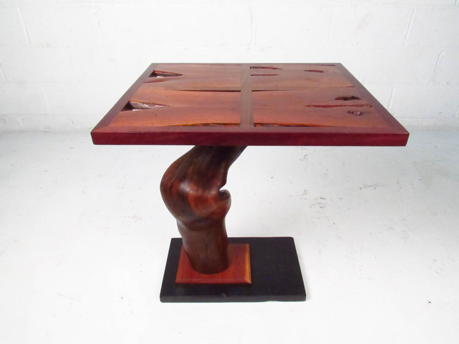 Studio Made Sculptural Root End Table For Sale at 1stdibs