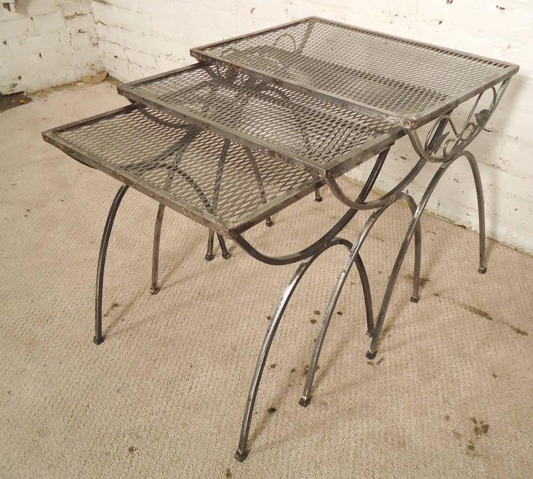 Salterini Style Metal Nesting Tables For Sale at 1stDibs
