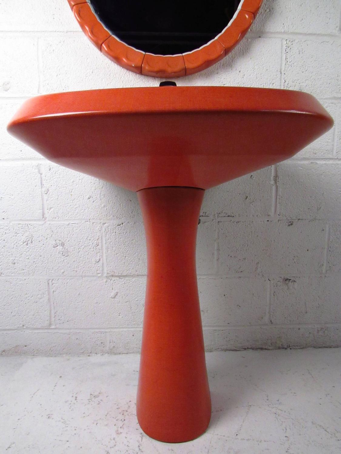 Midcentury Pedestal Sink by Pozzi-Ginori For Sale at 1stdibs