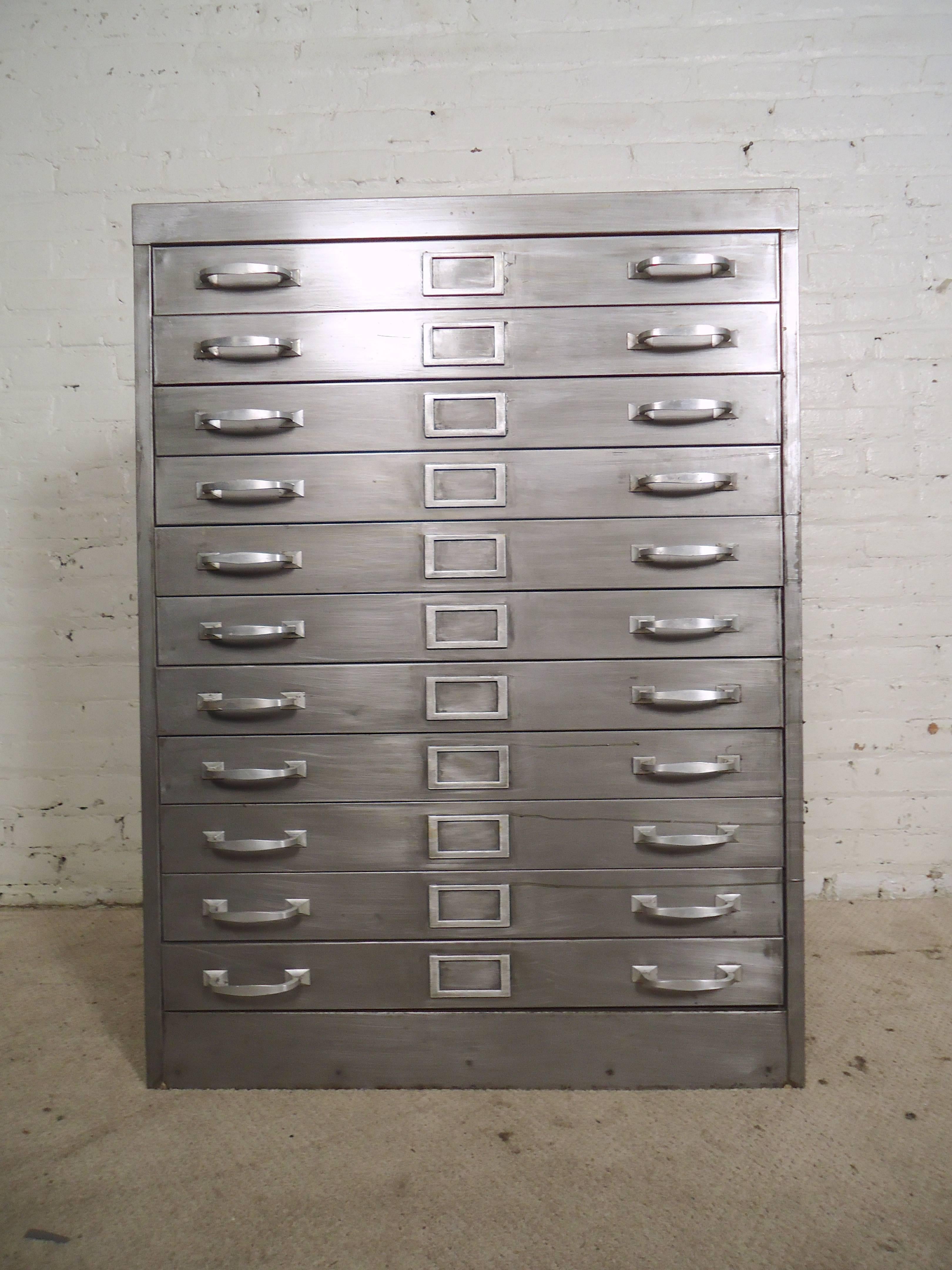 Two Restored Flat File Cabinets at 1stDibs