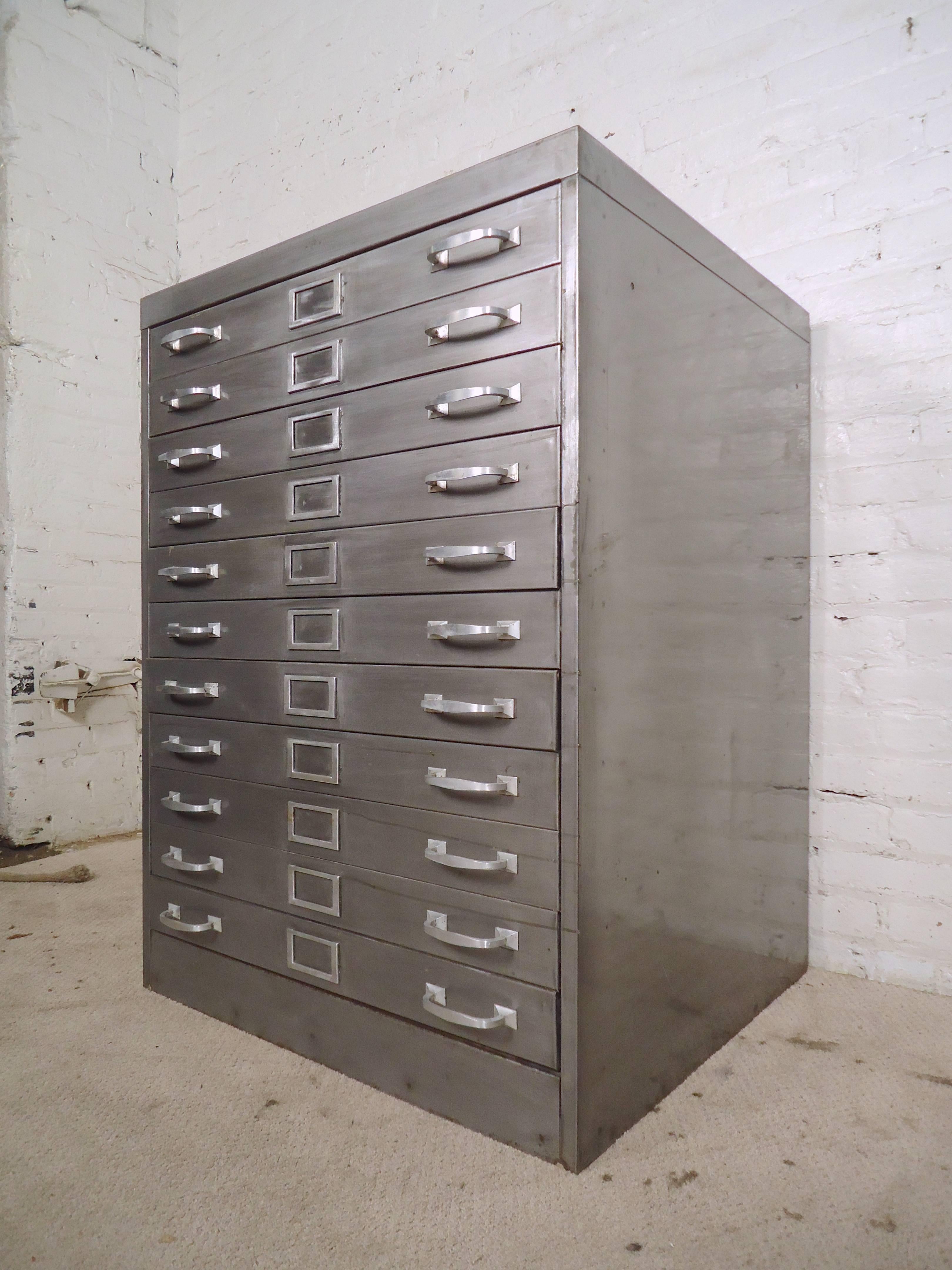 Two Restored Flat File Cabinets at 1stDibs