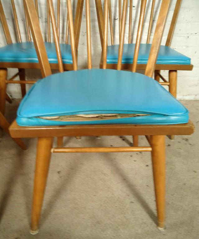 Six Mid-Century Conant Ball Dining Chairs For Sale at 1stDibs