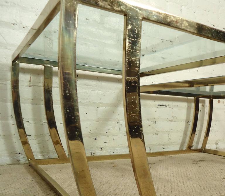 Gorgeous Bi-Level Modern Table For Sale at 1stDibs | bi level coffee ...