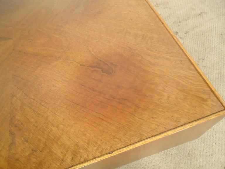 Unique Square Coffee Table on Casters For Sale at 1stDibs | square ...