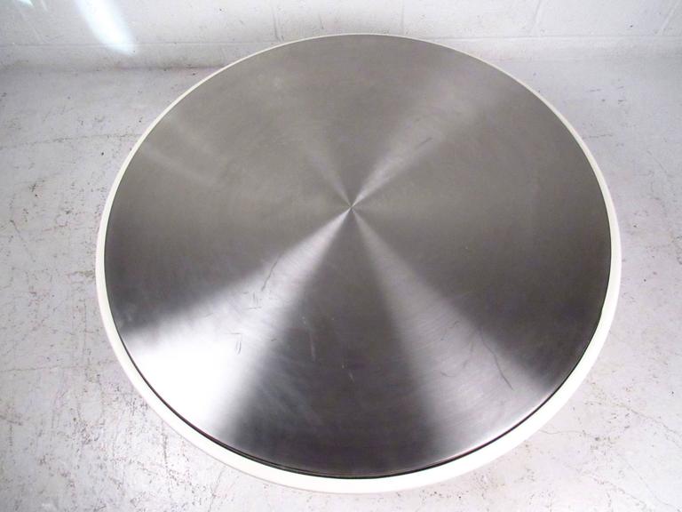 Modern Aluminium Top Coffee Table For Sale at 1stDibs