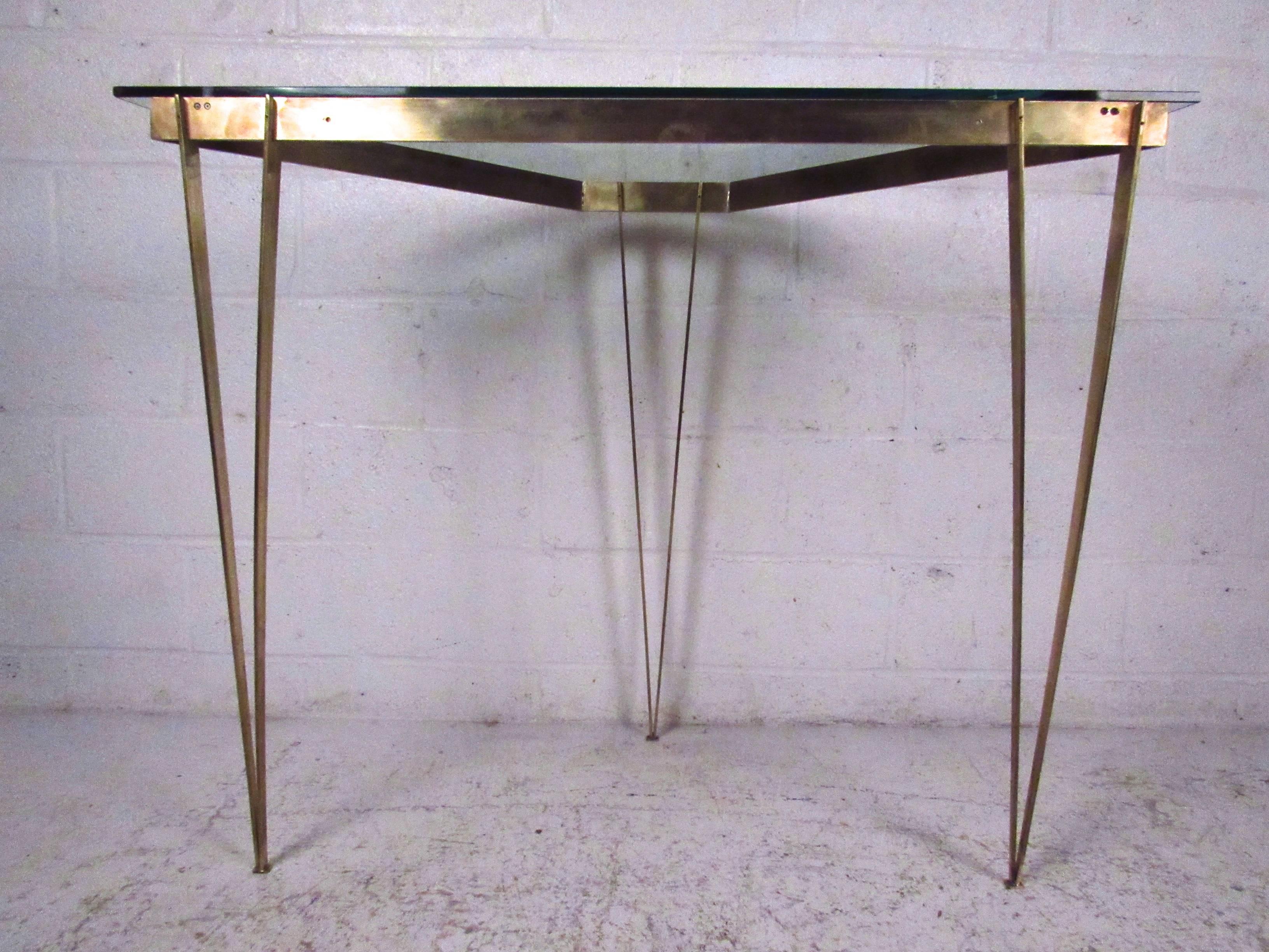 Vintage Modern Demilune Hall Table For Sale at 1stDibs | modern ...