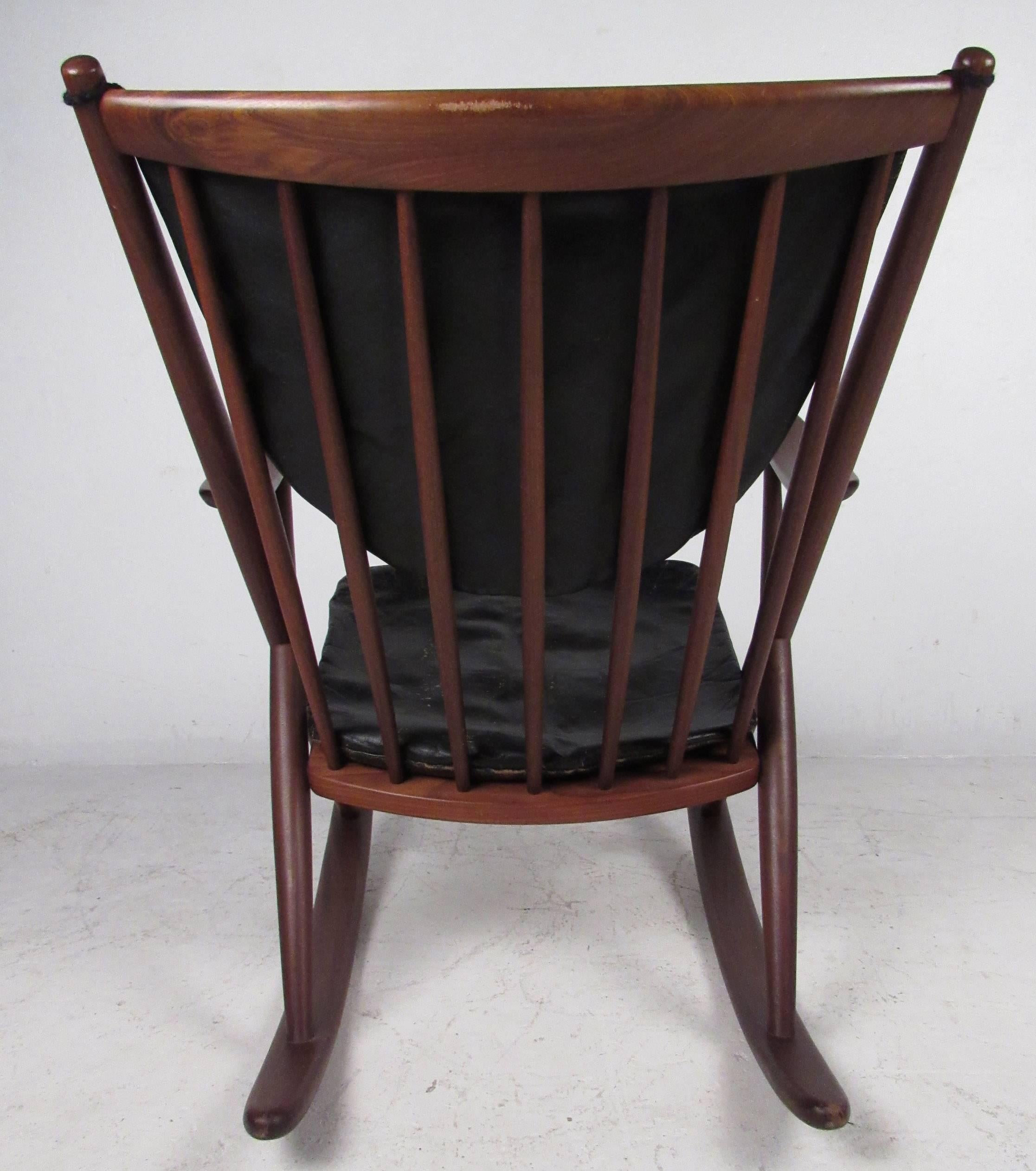 Danish Modern Rocking Chair For Sale at 1stDibs | rocking chair danish
