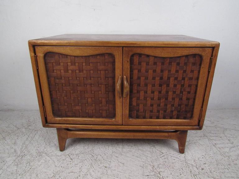 Mid-Century Modern Basket Weave Cabinet by Warren Church for Lane at ...