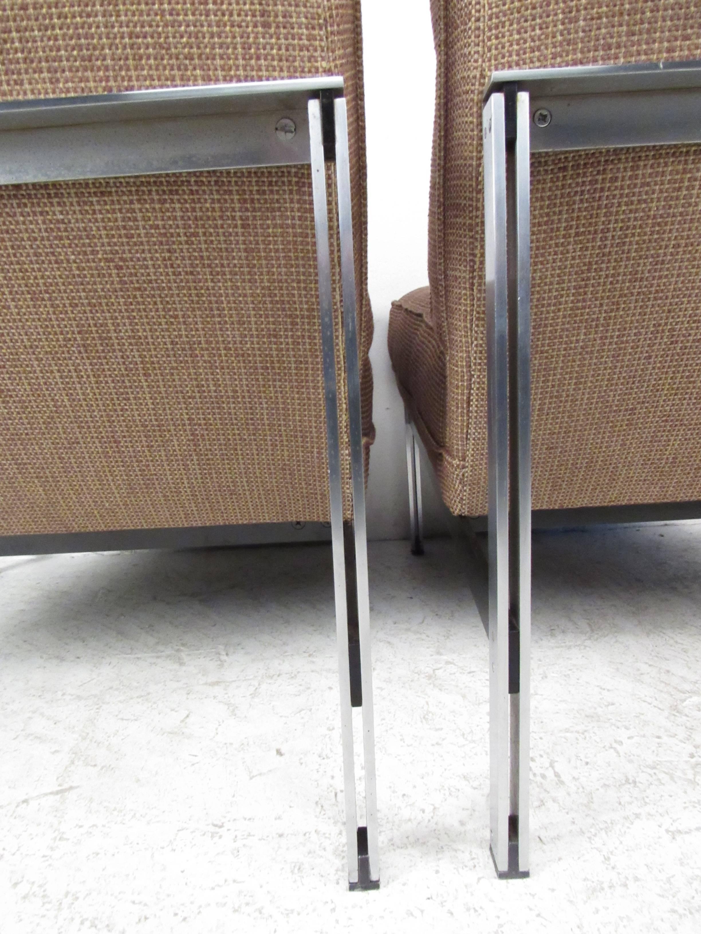 Mid-Century Florence Knoll "Parallel Bar" Slipper Chairs For Sale at ...