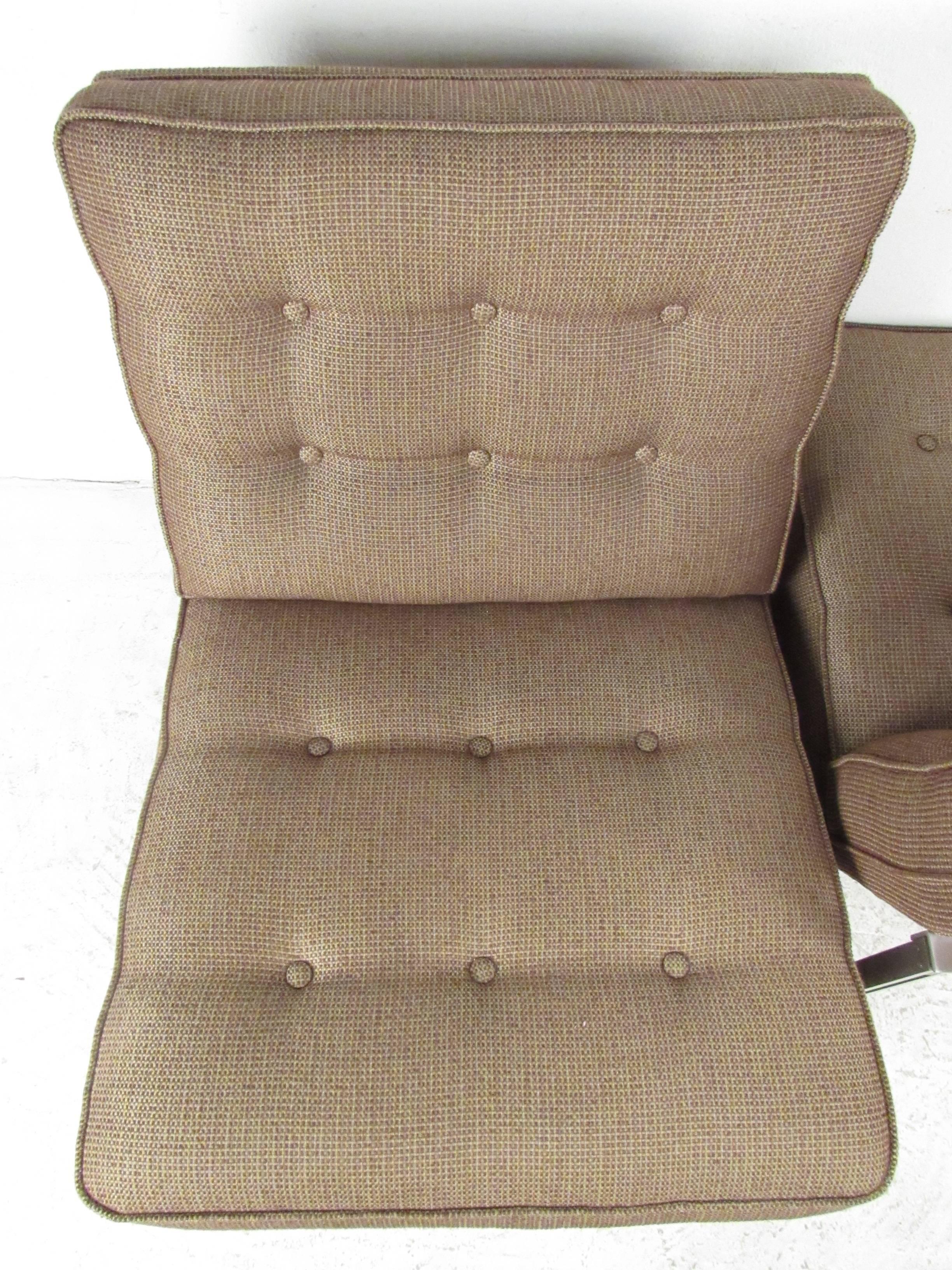 Mid-Century Florence Knoll "Parallel Bar" Slipper Chairs For Sale at ...