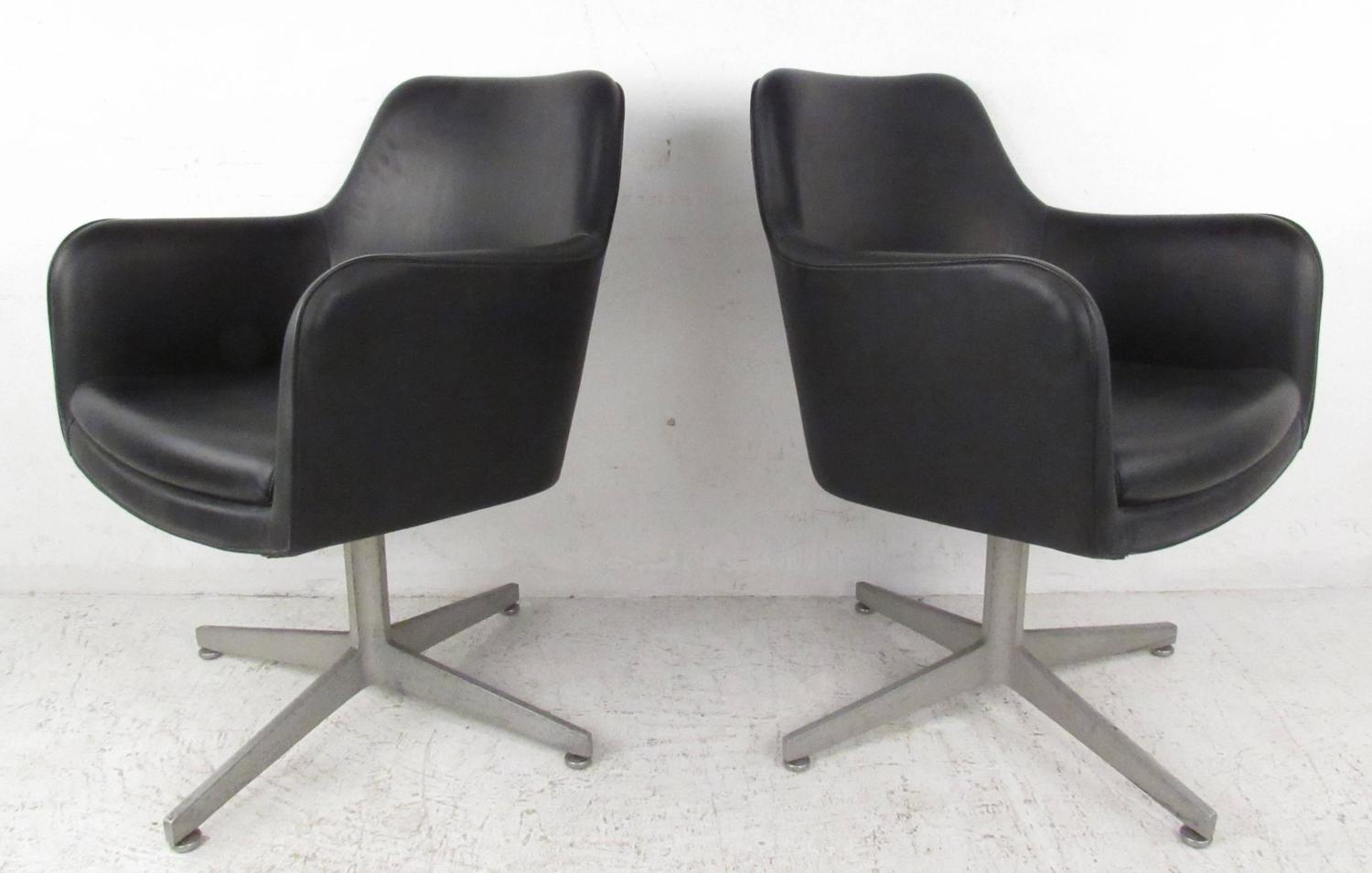 Set of Six Swivel Office Chairs by Good Form For Sale at 1stdibs