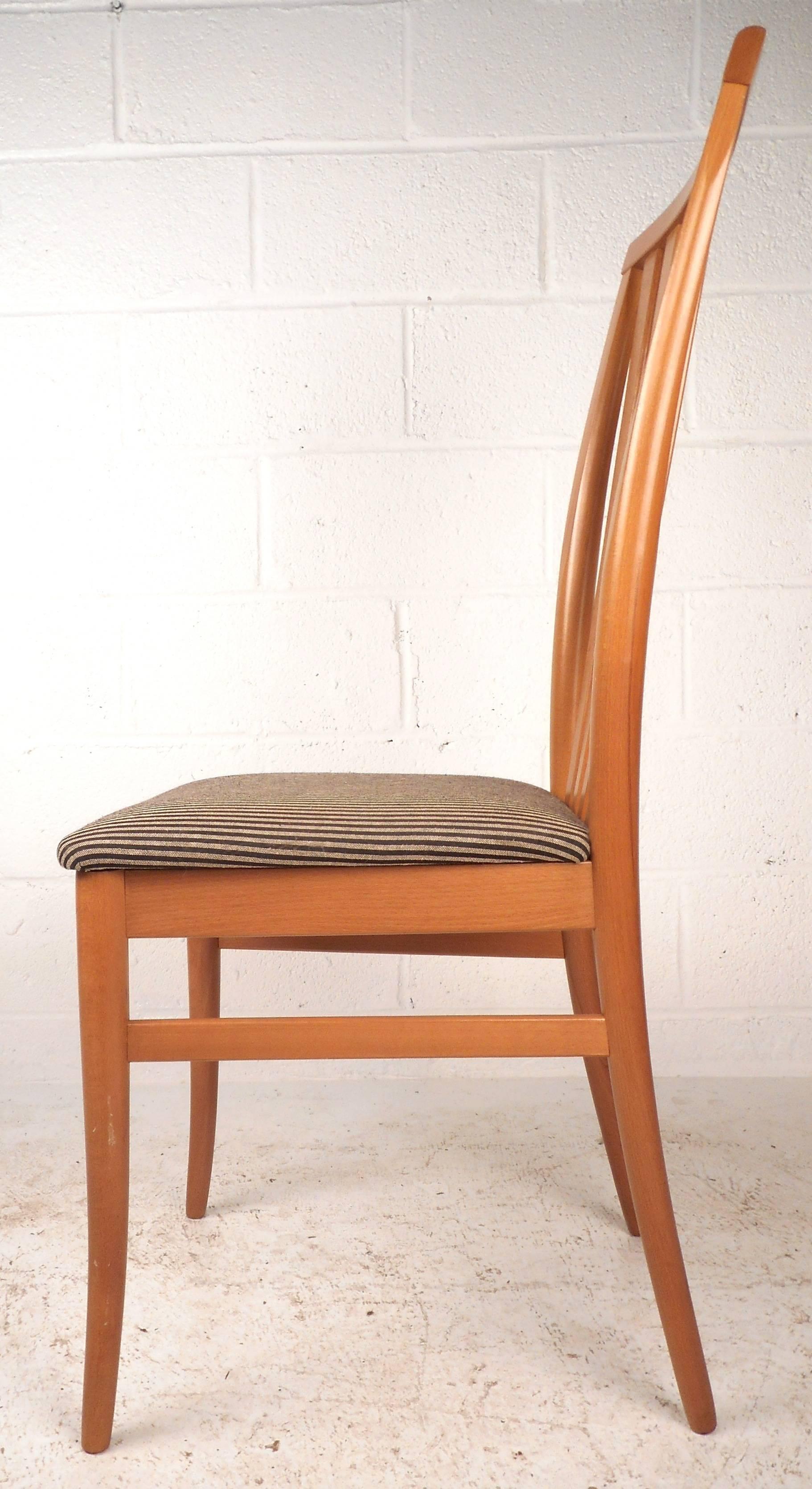 Set of Contemporary Modern Highback Maple Dining Chairs at 1stDibs ...