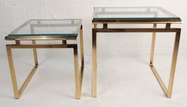 Mid-Century Modern Stacking Tables in the Style of Guy Lefevre at 1stDibs