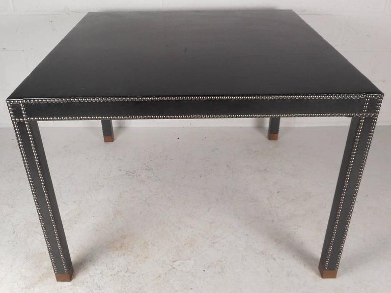 Contemporary Modern Leather and Studded Game Table For Sale at 1stDibs ...