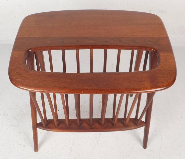 Mid-Century Modern Magazine Rack or Side Table by Arthur Umanoff at 1stDibs