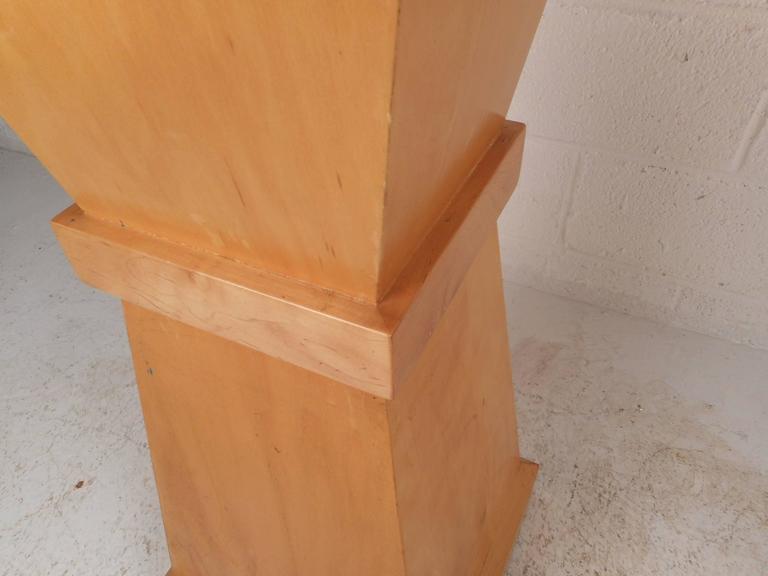 Tall Mid-Century Modern Pedestal Table at 1stDibs