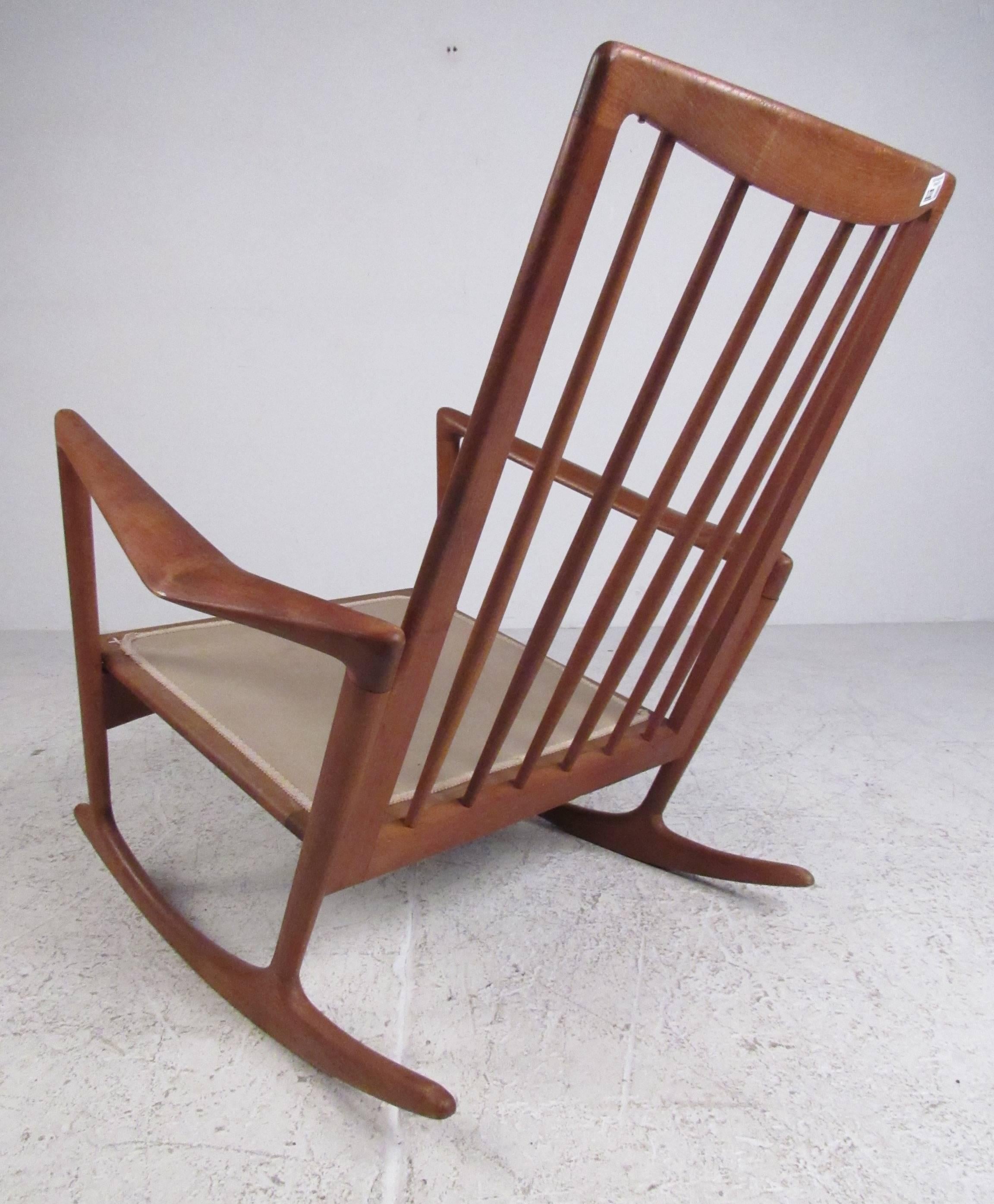 Danish Teak Rocker by Selig For Sale at 1stDibs | selig rocking chair ...