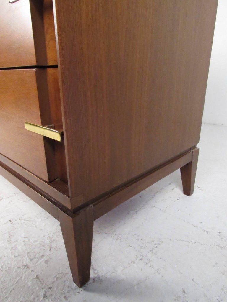 Basic Witz Lowboy Mid-Century Walnut Dresser at 1stDibs