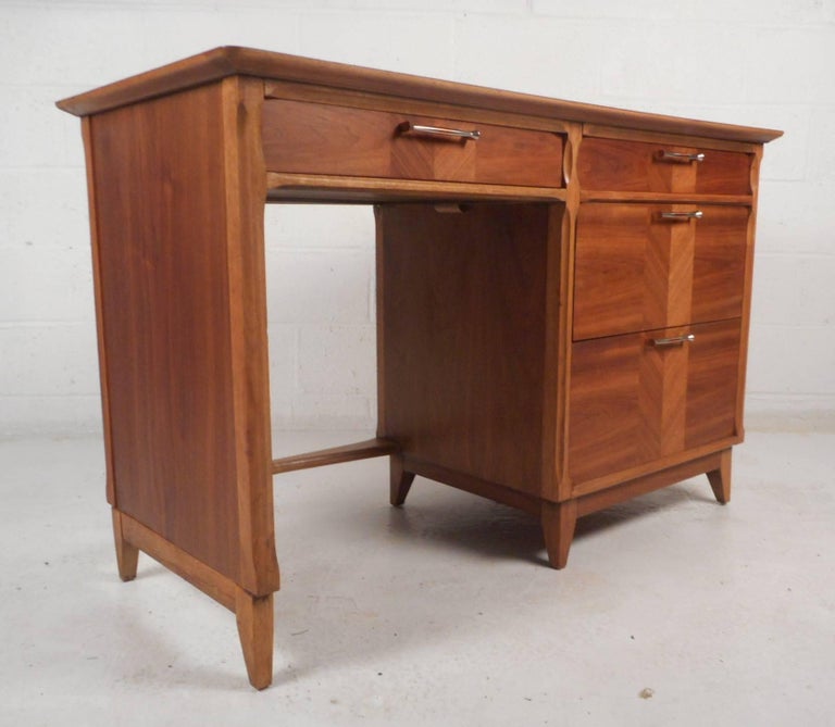 Mid-Century Modern Walnut "The Beverly" Kent Coffey Desk For Sale at ...