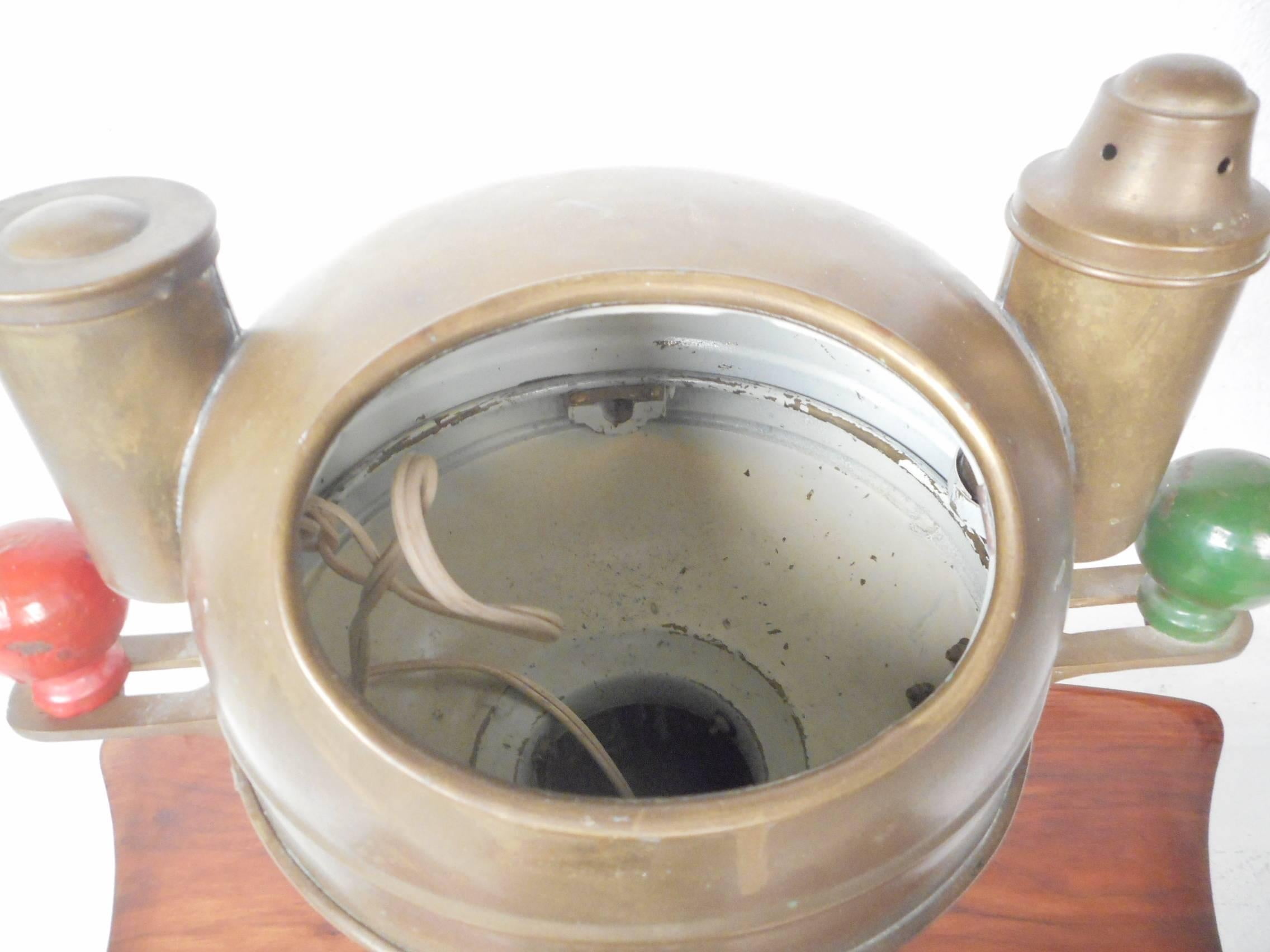 Vintage A. Robinson and Company Brass Binnacle Compass For Sale at ...