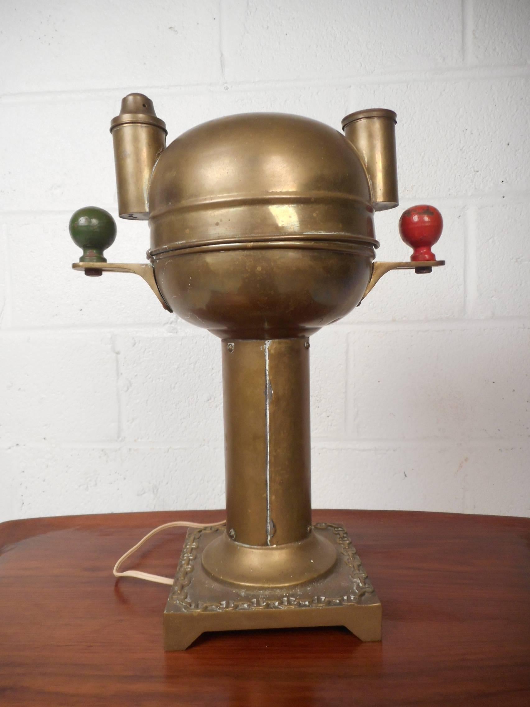 Vintage A. Robinson and Company Brass Binnacle Compass For Sale at ...
