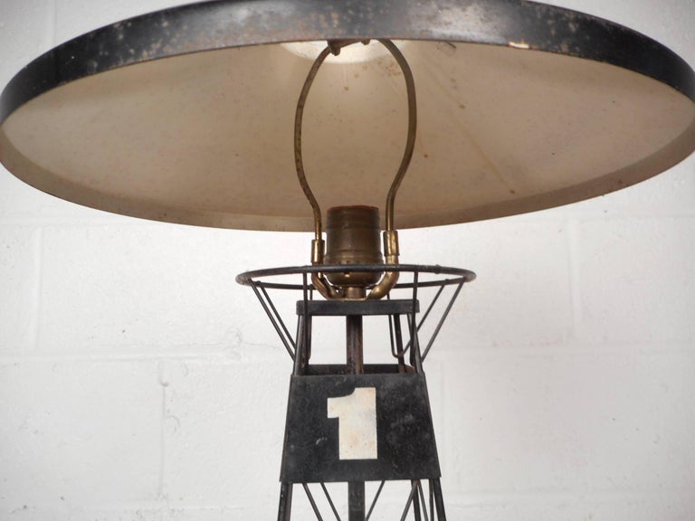 Vintage Nautical Metal Lighthouse Table Lamp For Sale at 1stDibs ...