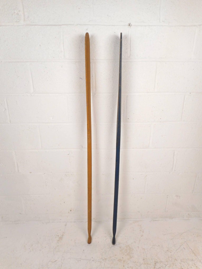 Unique Nautical Pair of Vintage Decorative Oars at 1stDibs